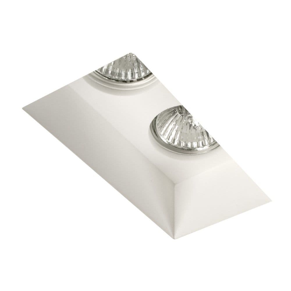 Astro 1253001 Blanco Twin Fixed Recessed Spot Light Plaster