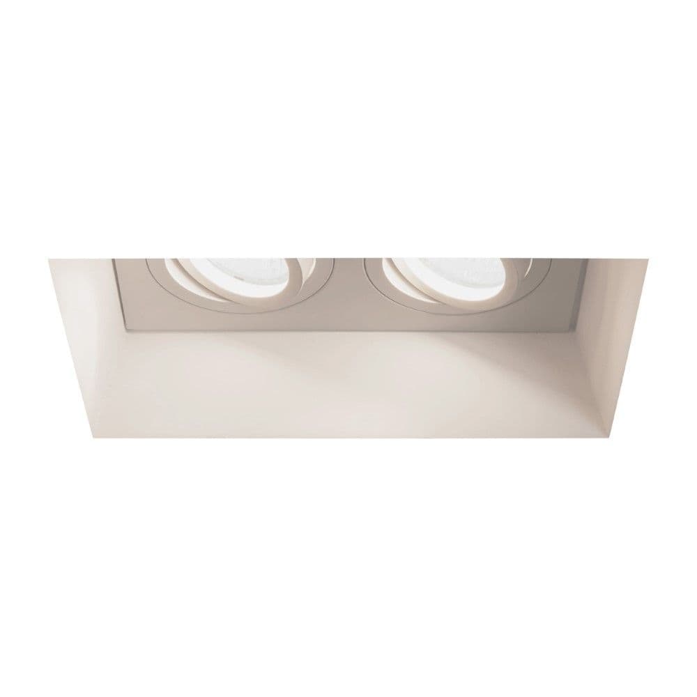 Astro 1253006 Blanco Twin Adjustable Recessed Spot Light Plaster