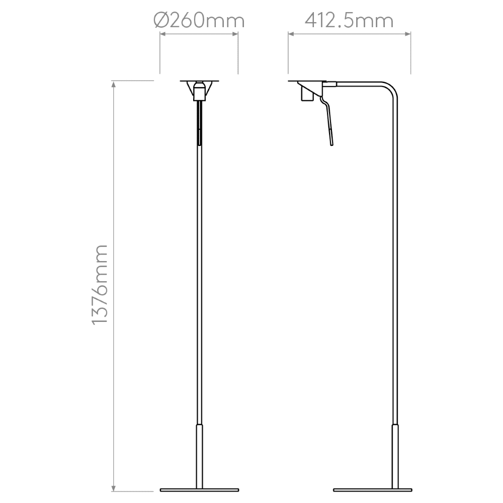 Astro 1394011 Mitsu Floor Matt Nickel