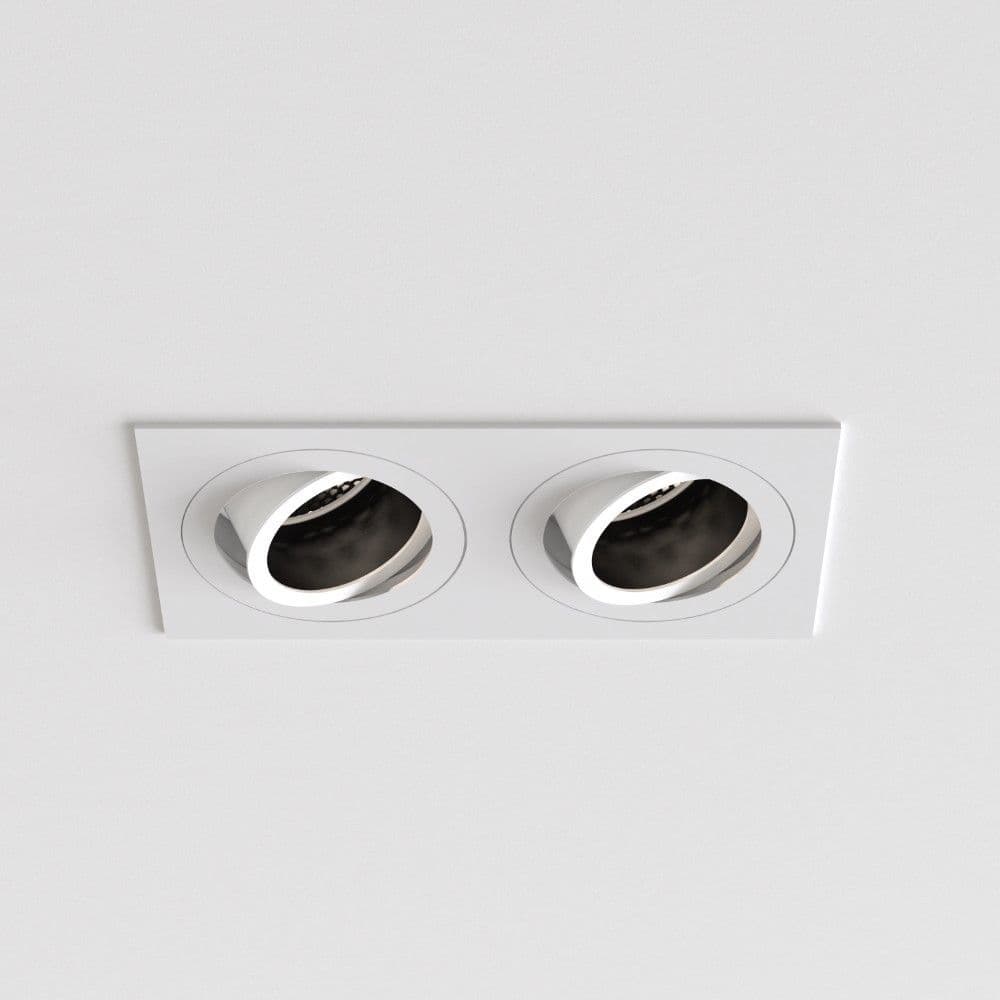 Astro 1434005 Pinhole Square Twin Adjustable Matt White