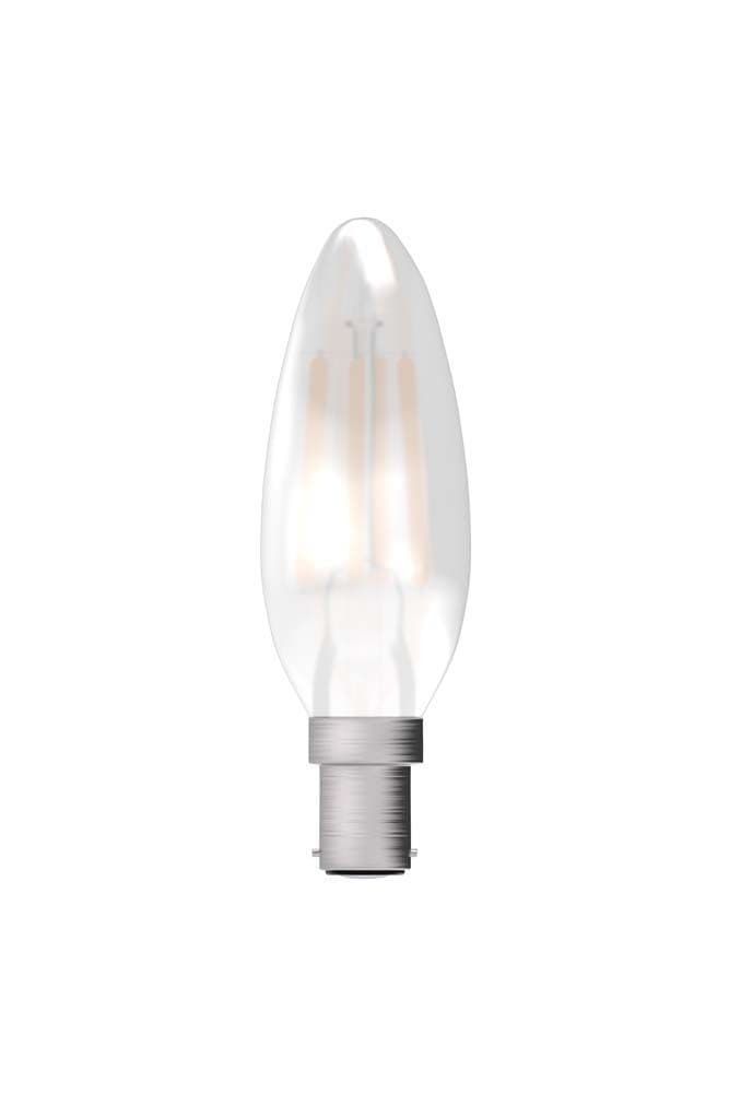 BELL 60708 3.3w LED Filament Candle SBC Satin 2700K | Lightbulb World