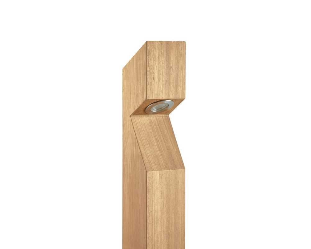 Collingwood BL01FOS30 LED Bollard Oak Wood Finish, Warm White