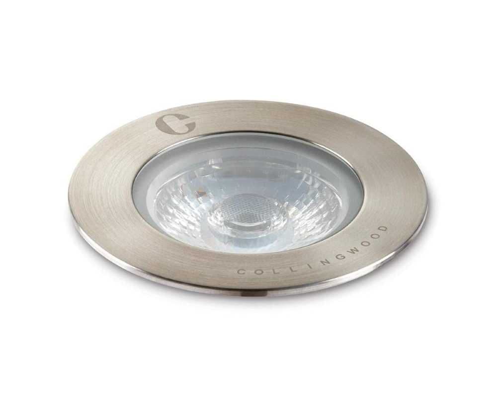Collingwood GL040DNBX27 LED Ground Light Stainless Steel, Warm White