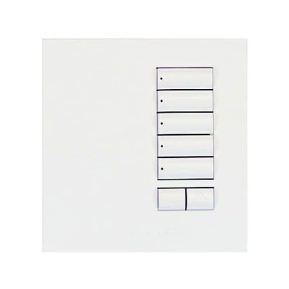 Lutron Grafik Eye QS 5 Button Scene Control Keypad Wall Plate