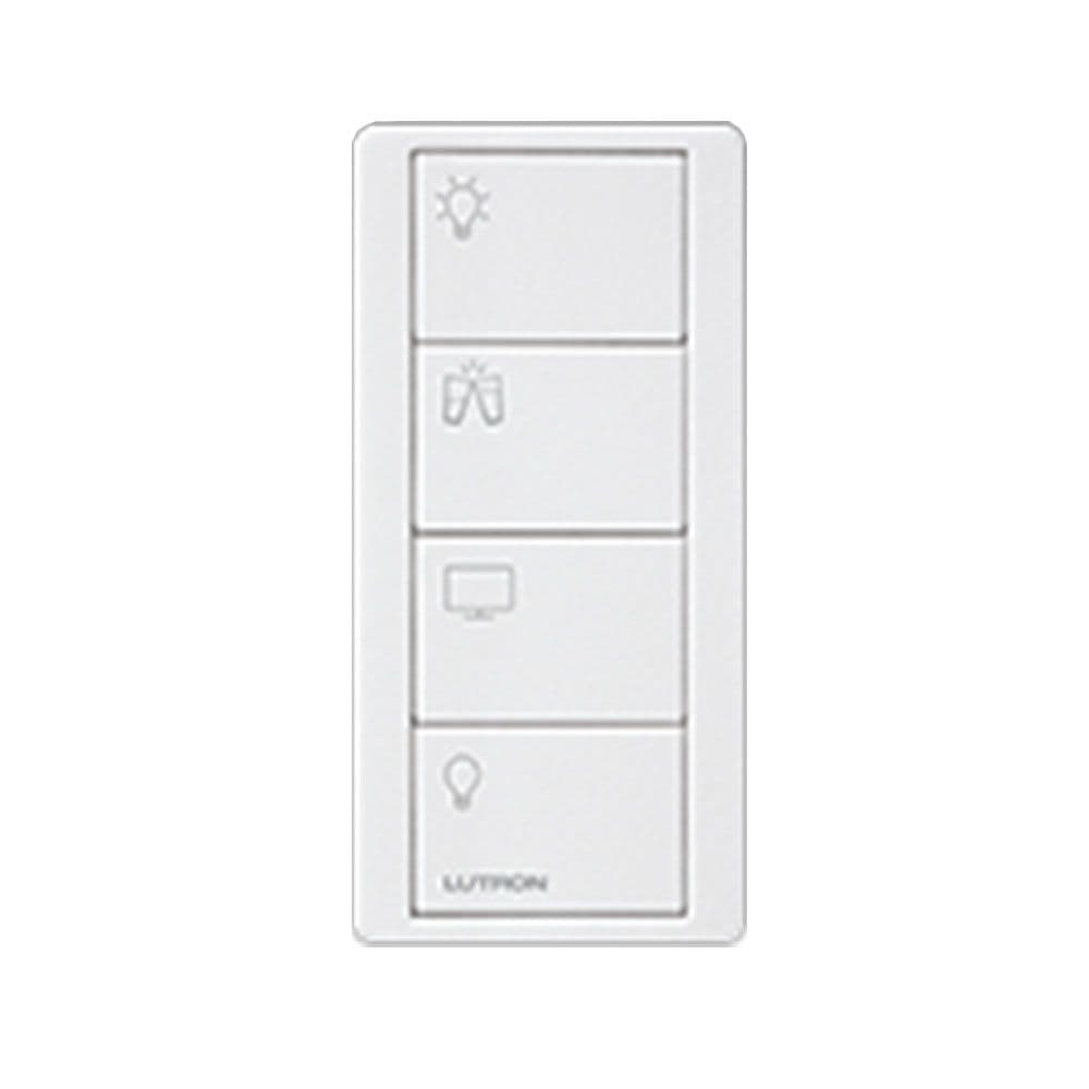 Lutron Pico RA2 Select Living Room 4 Scene Keypad White PK2-4B-TAW-P01