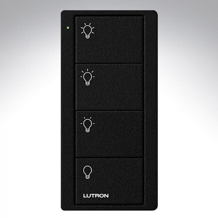 Lutron RA2 Select Wireless 4 Button Pico RF Control Scenes - Black