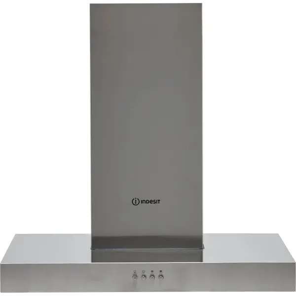 Indesit IHBS6 5LMX 60cm Chimney Cooker Hood - Stainless Steel