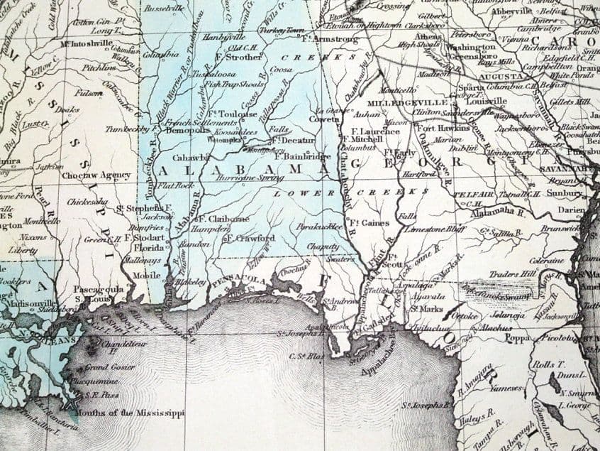Antique Map UNITED STATES OF AMERICA Gall & Inglis original c1850