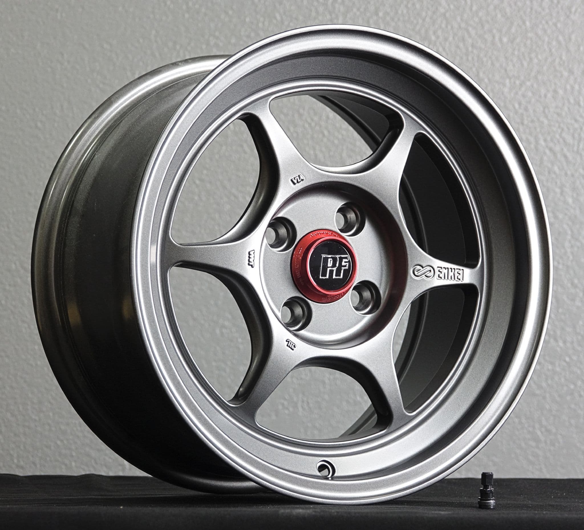 Enkei PF06 15x8 4x100 35 Gunmetal or Bronze wheels