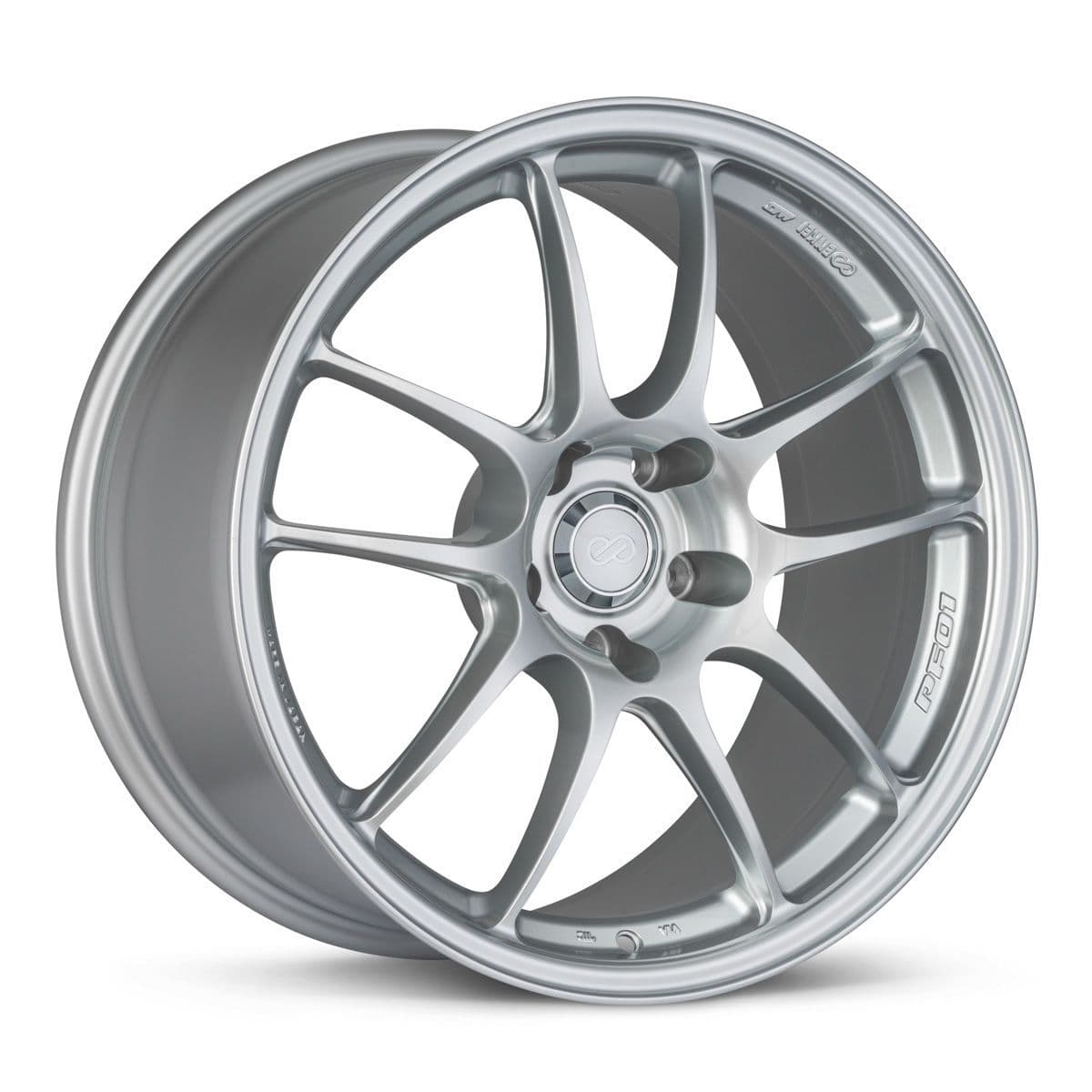 Enkei Racing PF01 16x7 43mm 4x100 Silver wheels