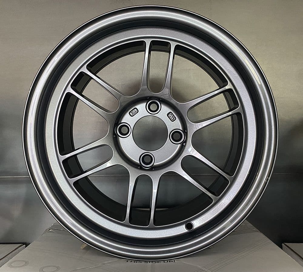 Enkei RPF1-RS 28mm 15x8 Gun Metallic wheels