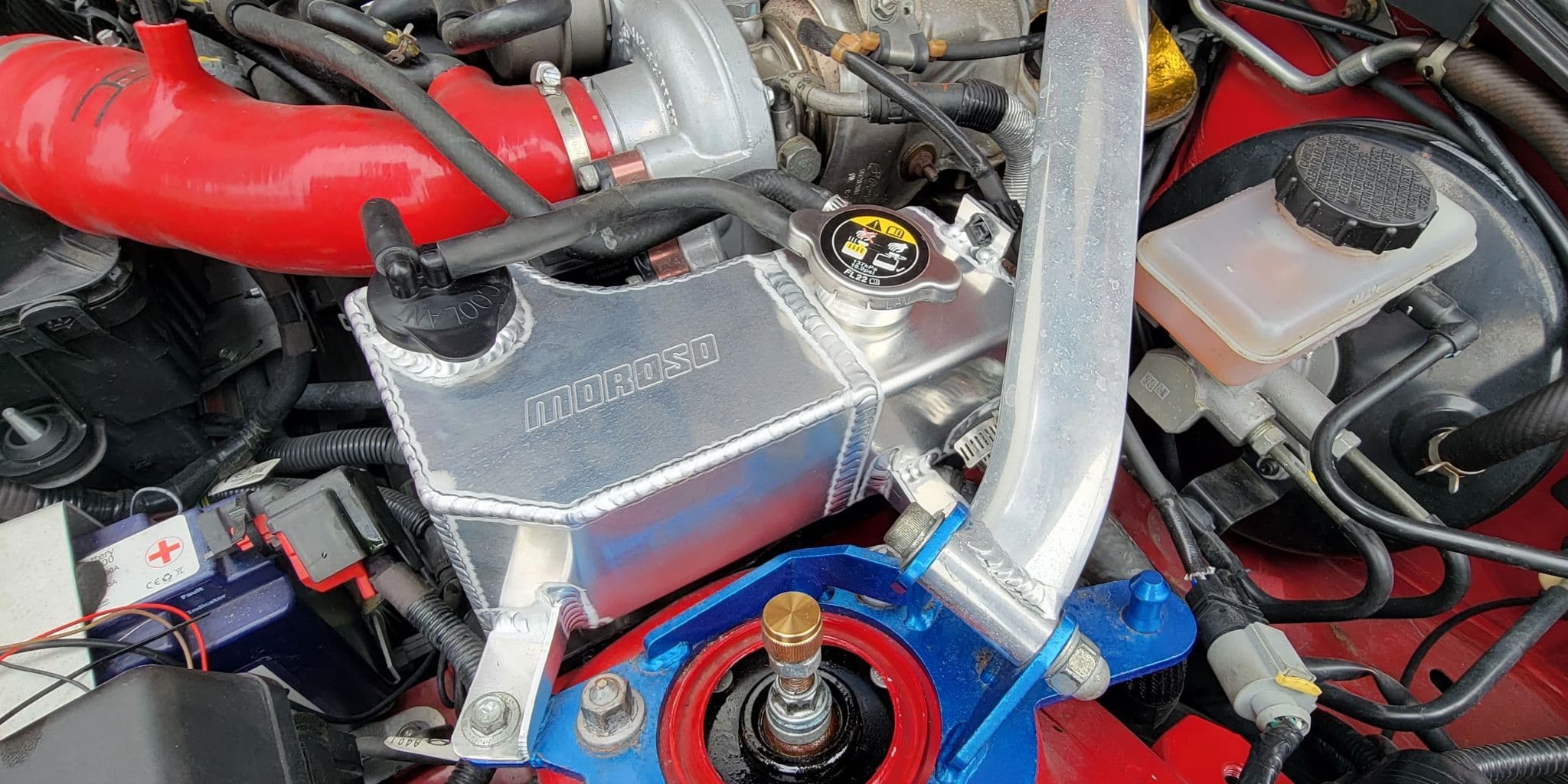 Fiat 124 Aluminium Coolant Expansion Tank