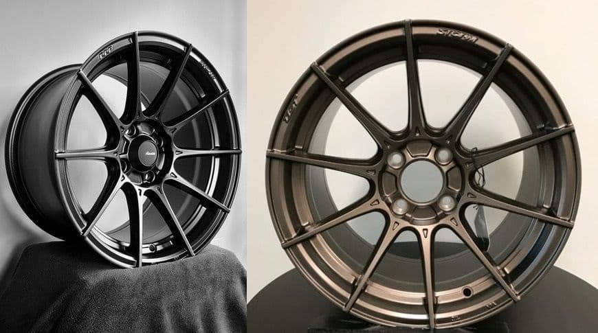 Mazda Advanti Racing Storm S1 17x7 ET40 Matte Bronze or Matte Black Wheels