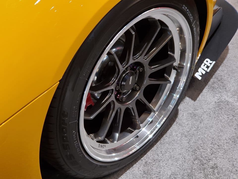 MX5 NC Konig Hypergram Wheels 17x8 5 x 114 Metallic Carbon w/ Machined Lip