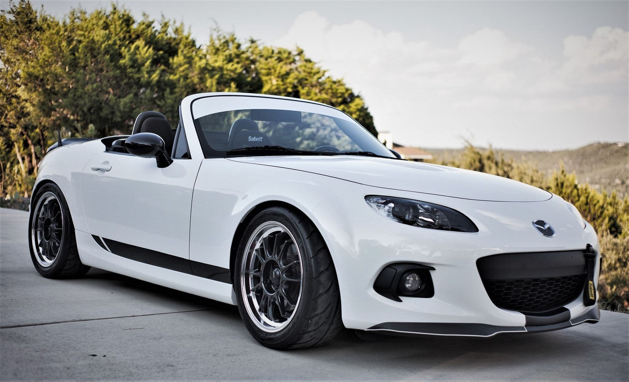 MX5 NC Konig Hypergram Wheels 17x8 5 x 114 Metallic Carbon w/ Machined Lip