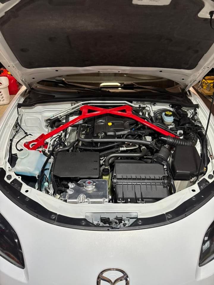 MX5 NC RoadsterSport Front Shock Tower X Brace - Limited Edition RED Colour