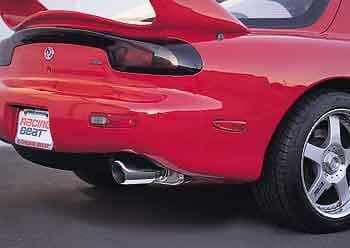 RX7 FD RACING BEAT SINGLE TIP CAT BACK EXHAUST 1991-2002