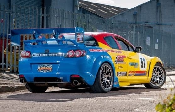 RX8 Racing Beat REV8 Single Outlet 3" Cat Back Exhaust System for 2008 ...