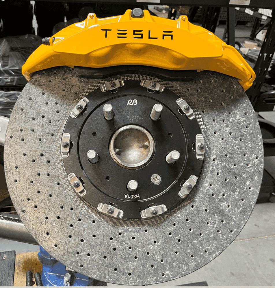 Tesla M3/M3P & Y FRONT CCM Carbon Upgrade Disc and Calliper Kit