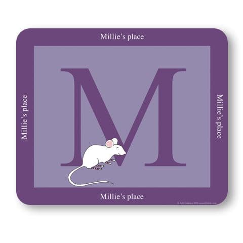 NEW Personalised Mouse Alphabet Placemat - Scrabble the Little Mouse