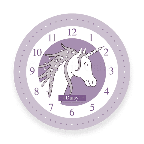 Children's Personalised Unicorn Clock | Sparkle the Little Unicorn ...