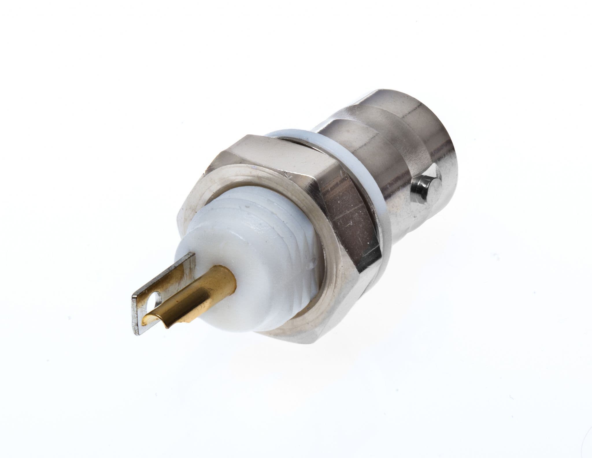 13-28 BNC Co-axial Connector Isolated Bulkhead 50 ohm Jack Receptacle