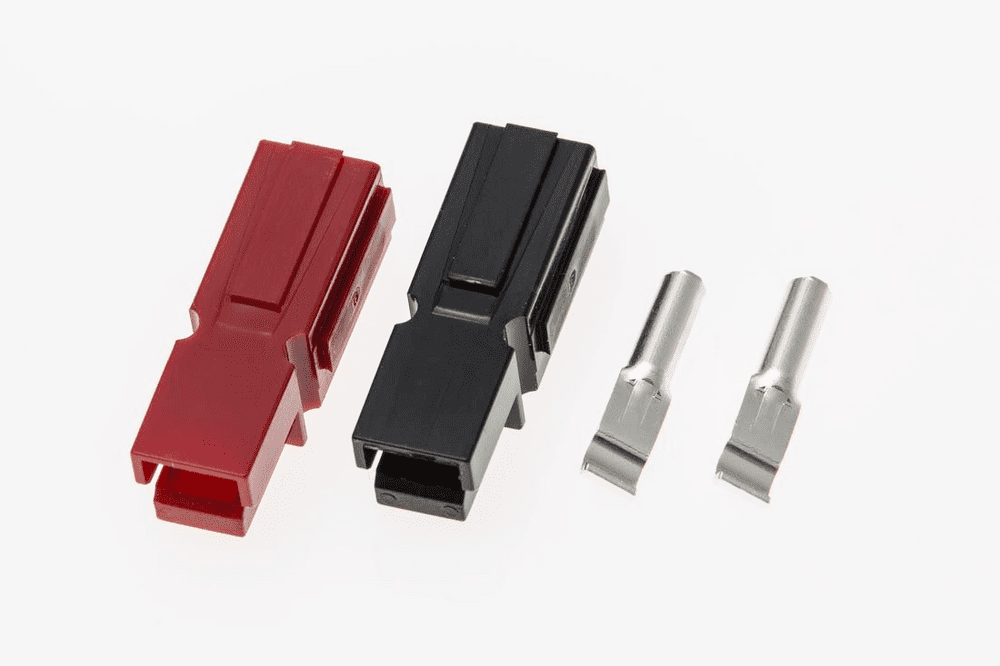 15 Amp Single Pole Interlocking Power Connectors Red and Black