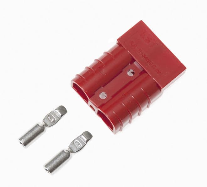 50 Amp BMC2S-RED Two Pole Red Power Connector 12-10AWG Price Per KIT