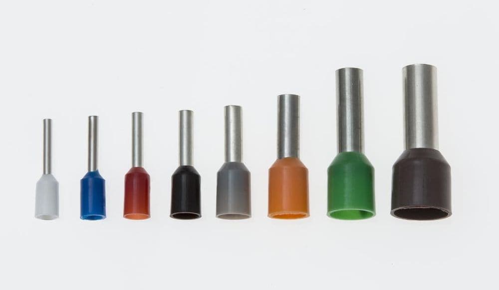 625pc Bootlace Ferrules Cord End Terminal Kit 0 5 - 10mm French Colour Code