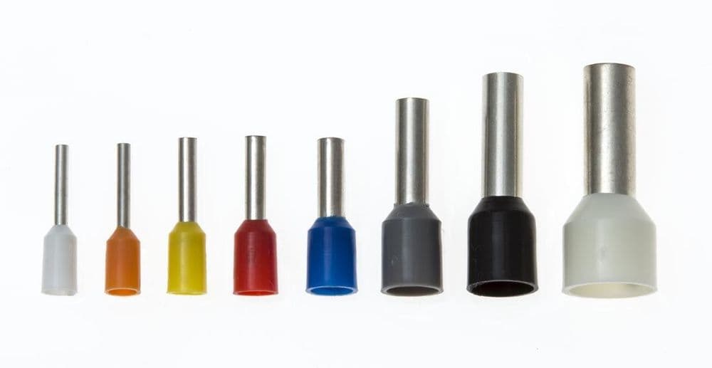 625pc Bootlace Ferrules Cord End Terminal Kit 0 5 - 10mm German Colour Code