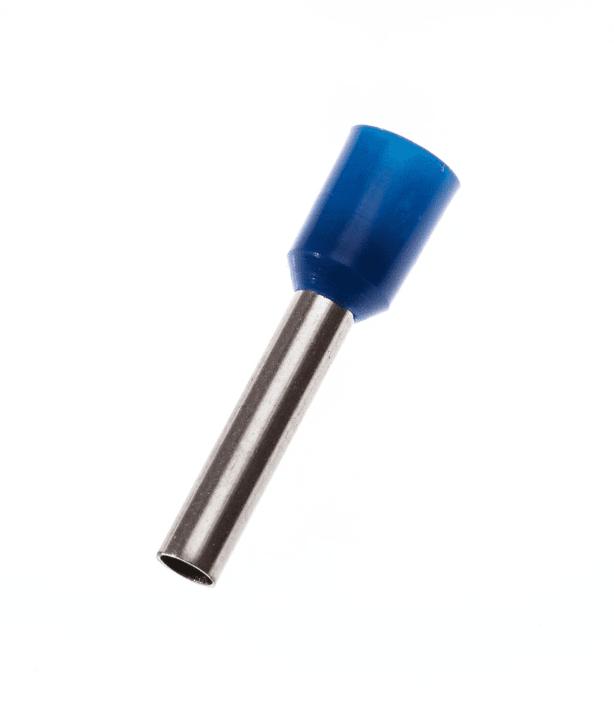 BOOTLACE FERRULES CRIMP CORD END TERMINALS CABLE CRIMP E2512 BLUE 2.5MM ...