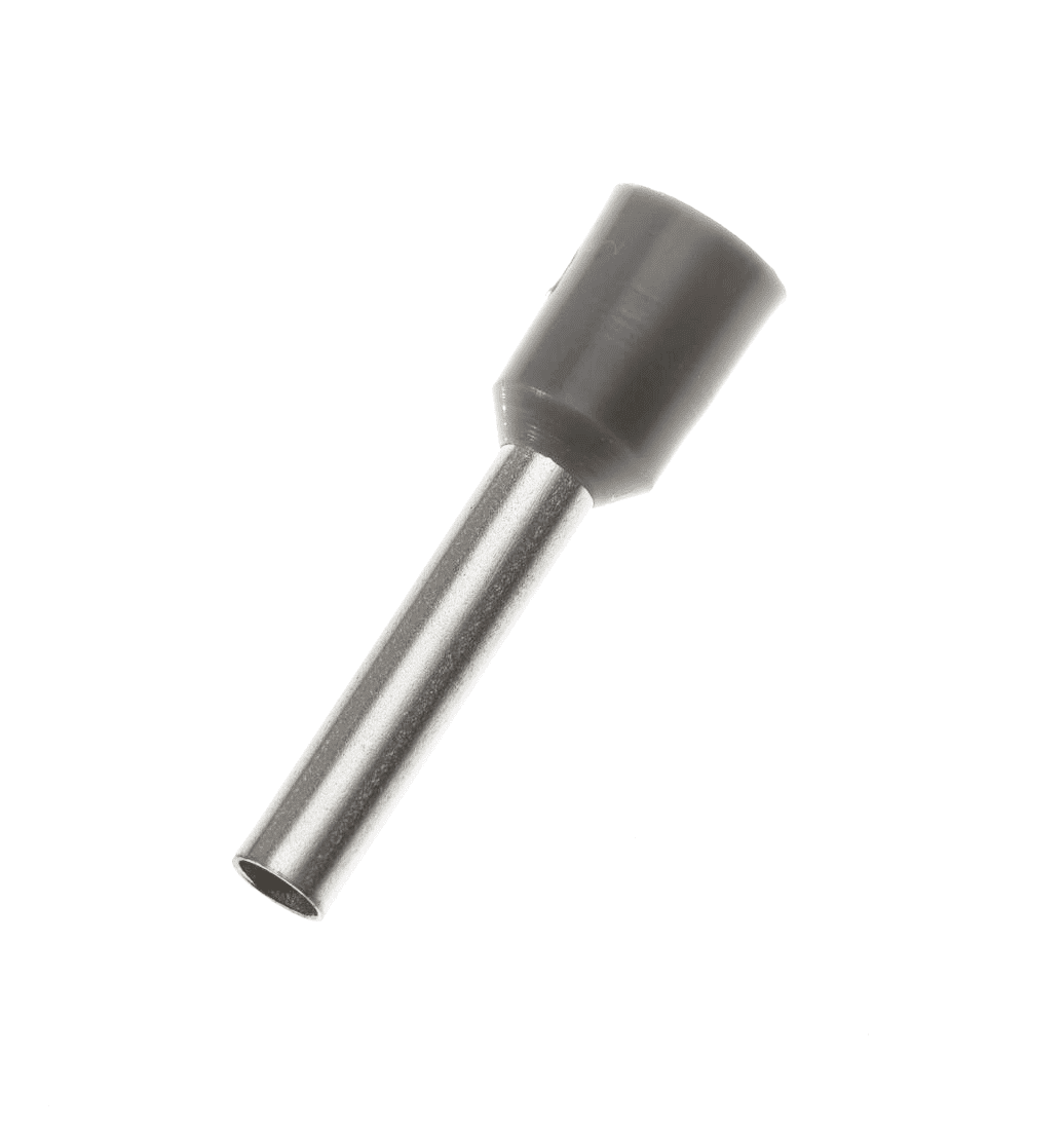 BOOTLACE FERRULES CRIMP CORD END TERMINALS CABLE CRIMP E2512 GREY 2.5MM ...