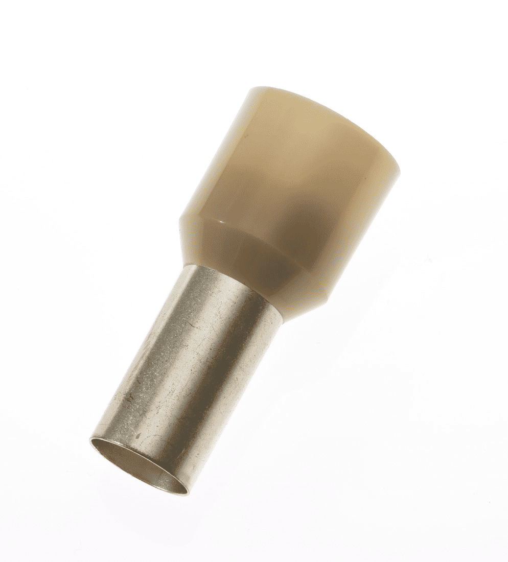 BOOTLACE FERRULES CRIMP CORD END TERMINALS CABLE CRIMP E35-25 BEIGE ...