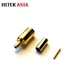 SMB SOCKET STRAIGHT CRIMP RG174 24-05L-15-TGG