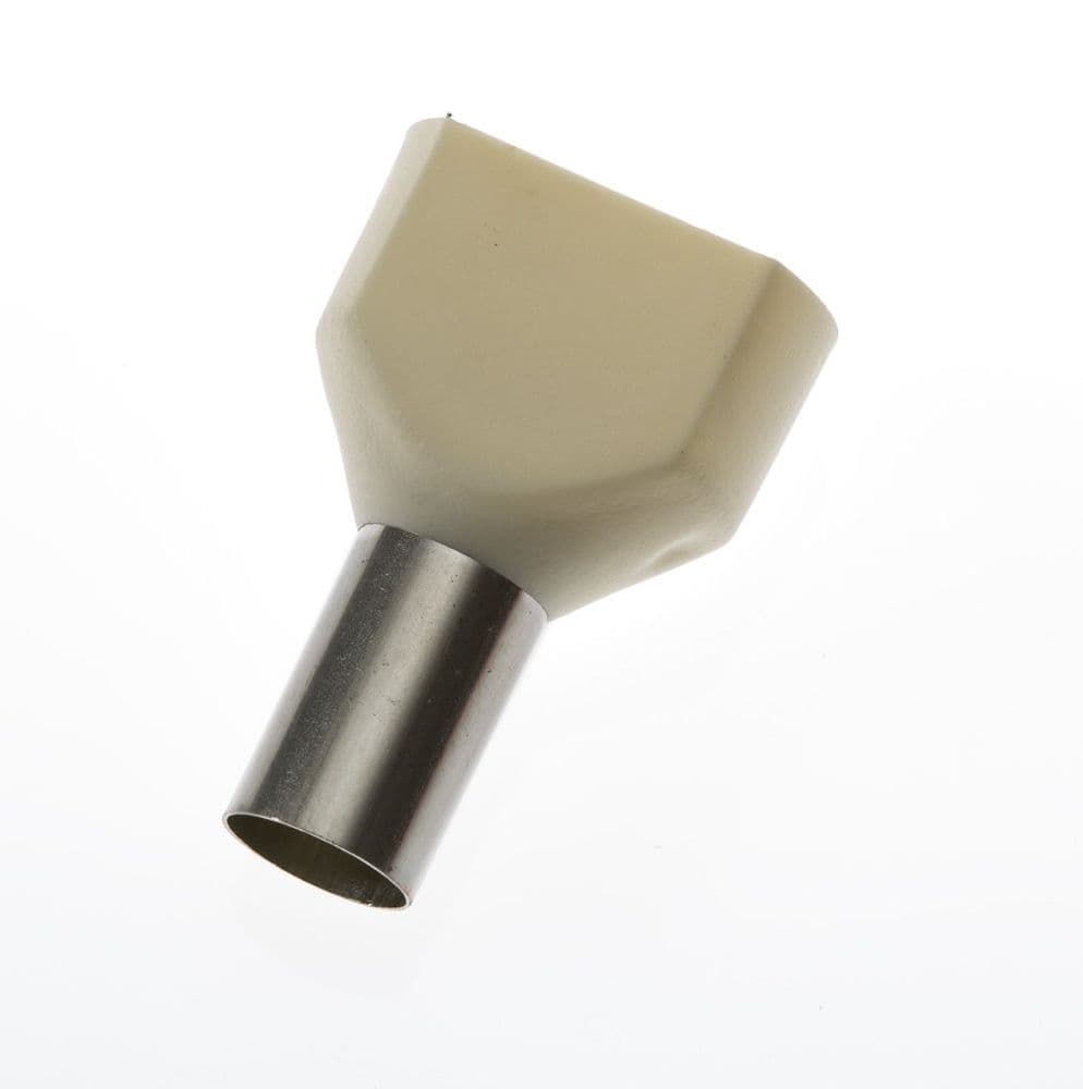 Twin, Bootlace Ferrule, 16mm2, Ivory, 14mm, LT160014*2 IV (Pack of 100)