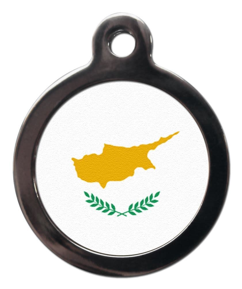 Pet ID tag Flag of CYPRUS