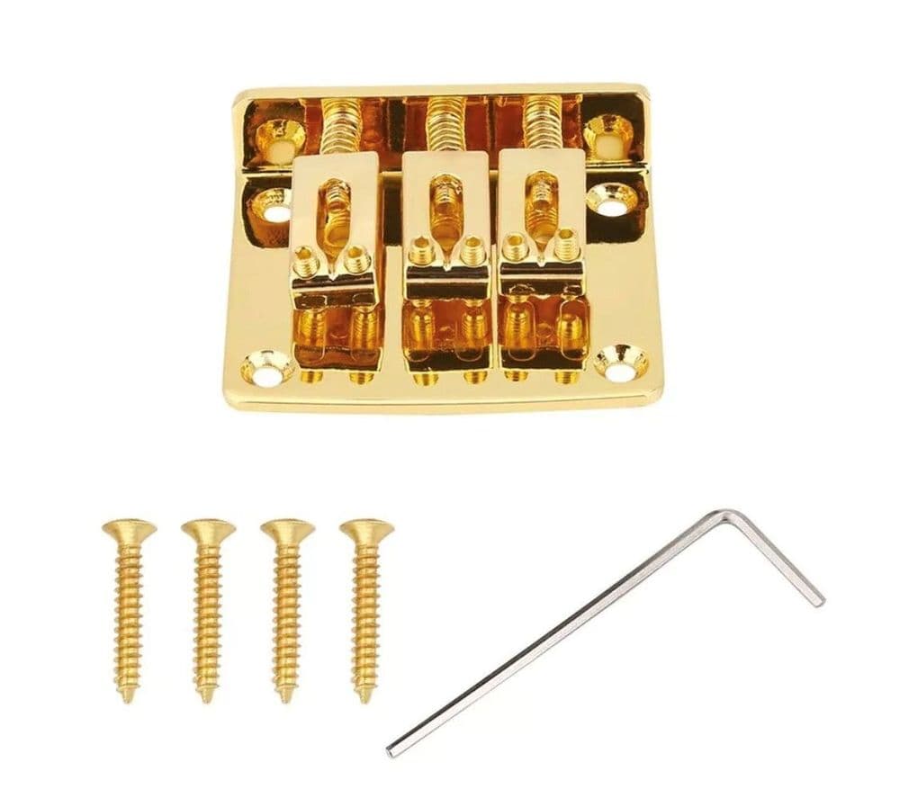 3 String Hardtail Adjustable Bridge Gold