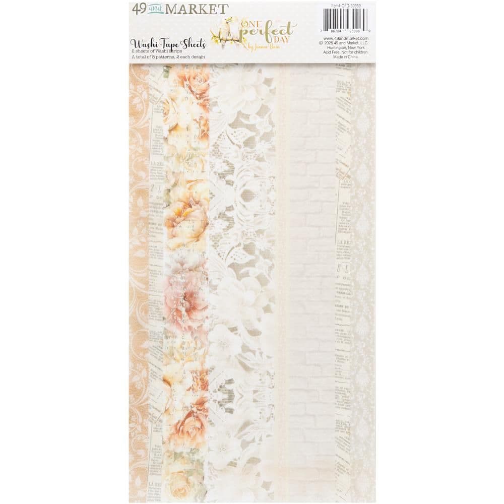 49 And Market Washi Sheets - One Perfect Day