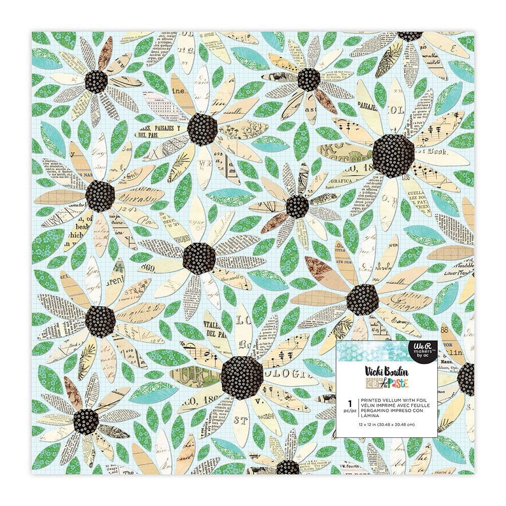 American Crafts Vicki Boutin Specialty Paper 12x12 - Cut and Paste