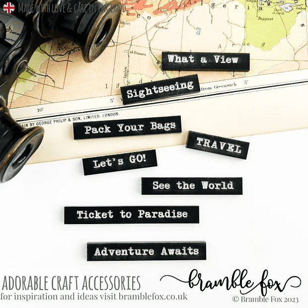 Bramble Fox Perspextives - Travel Wordfetti