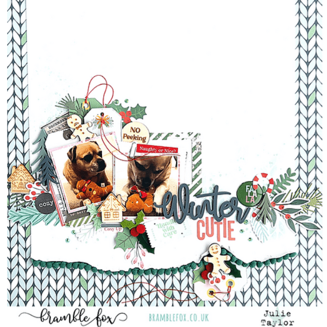 Bramble Fox Torn Edge and Border Template