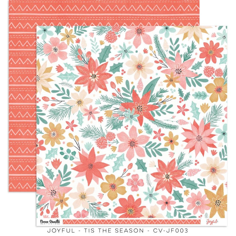 Cocoa Vanilla Studios 12x12 Paper - Joyful - Tis the Season