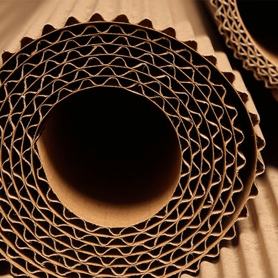 Corrugated Kraft Brown Cardstock - 30cm x 1m Roll