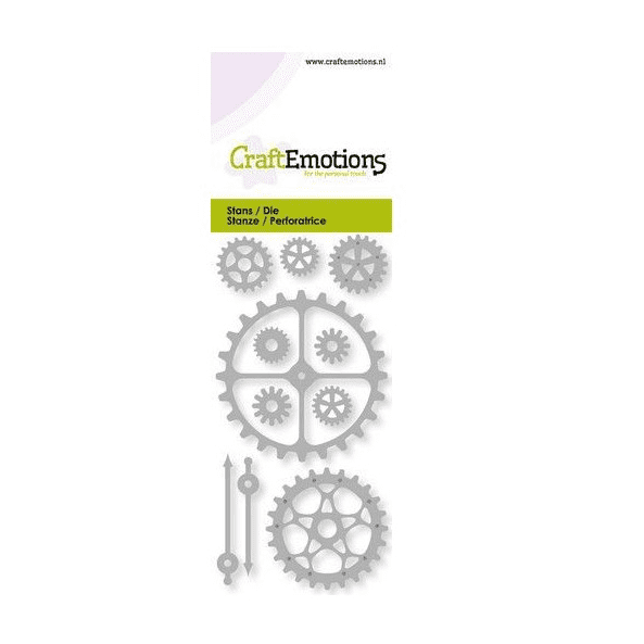 Craft Emotions Die - Gears and Clock Hands