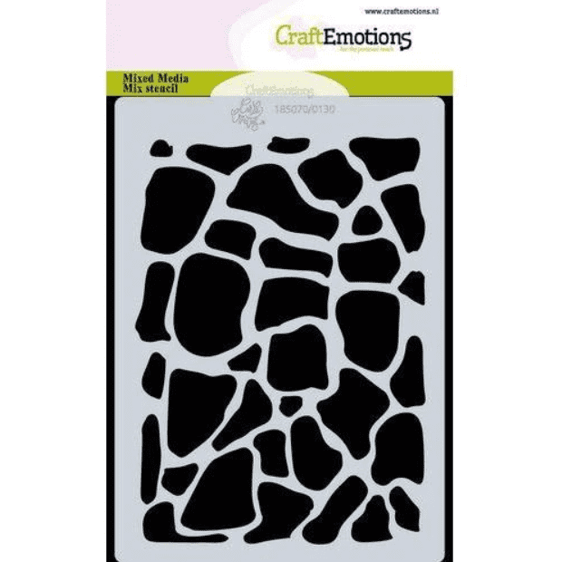 Craft Emotions Mask Stencil - A6 Giraffe Print