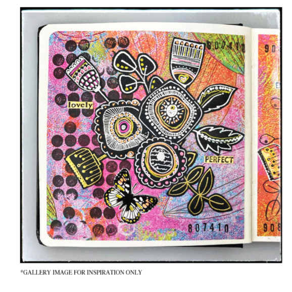 Crafty Individuals Unmounted Rubber Stamp Plate - Floral Abstractions ...