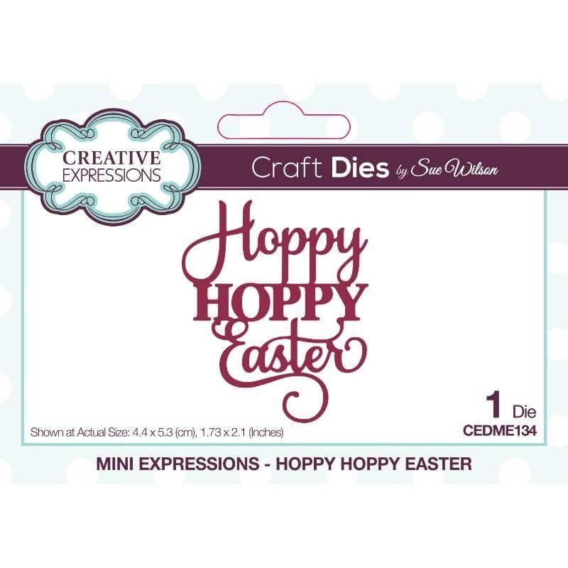 Creative Expressions Sue Wilson Craft Dies - Mini Expressions - Hoppy Hoppy Easter