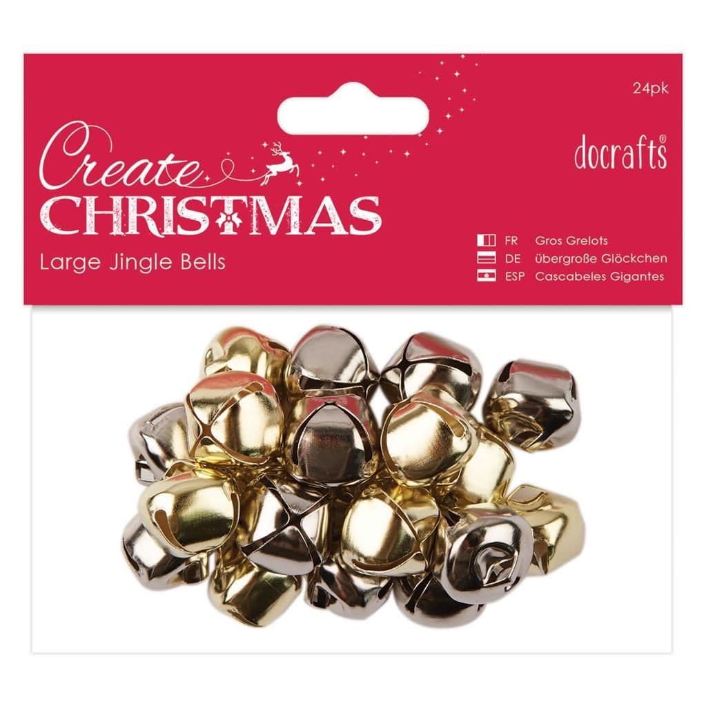 Do Crafts Jingle Bells - Gold & Silver - Large