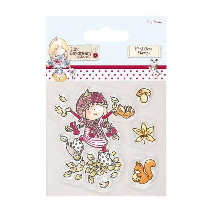 DoCrafts Tilly Daydream Mini Clear Stamp - Leaves