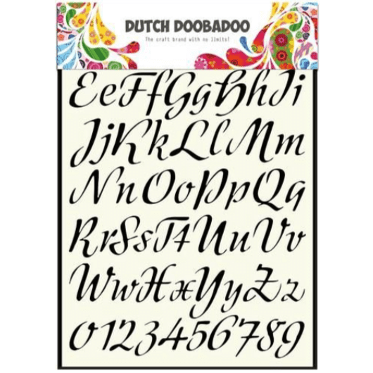 Dutch Doobadoo Dutch Stencil Art - A4 Alphabet 3